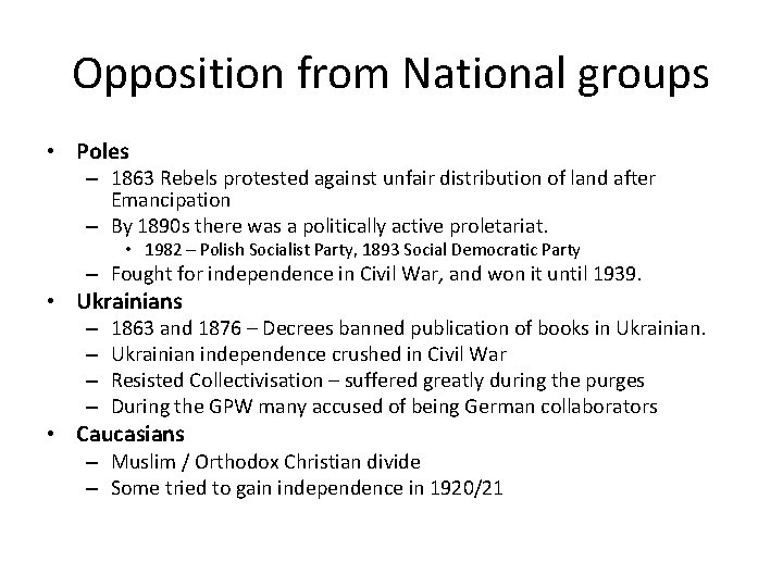 Russia and its Rulers 1855 1964 An overview