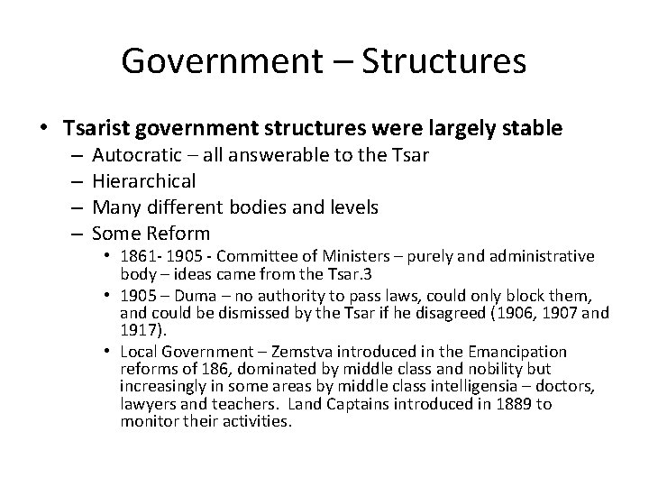 Russia and its Rulers 1855 1964 An overview