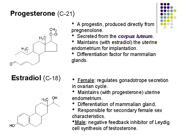 Steroid Hormones Chemical Classification of Hormones are chemical