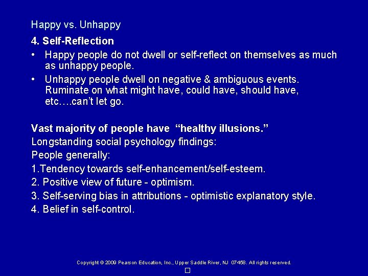 Positive Traits and WellBeing Trait enduring stable internal