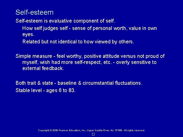 Positive Traits and WellBeing Trait enduring stable internal