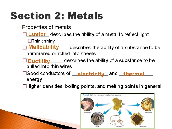 The Periodic Table Chapter 10 Material on Midterm