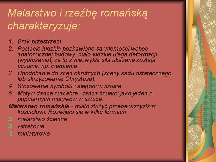 Prezentacja multimedialna o stylach Romaskim Gotyckim Styl romaski