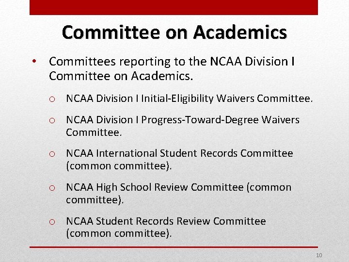 DIVISION I GOVERNANCE UPDATE Brandy Hataway Kris Richardson