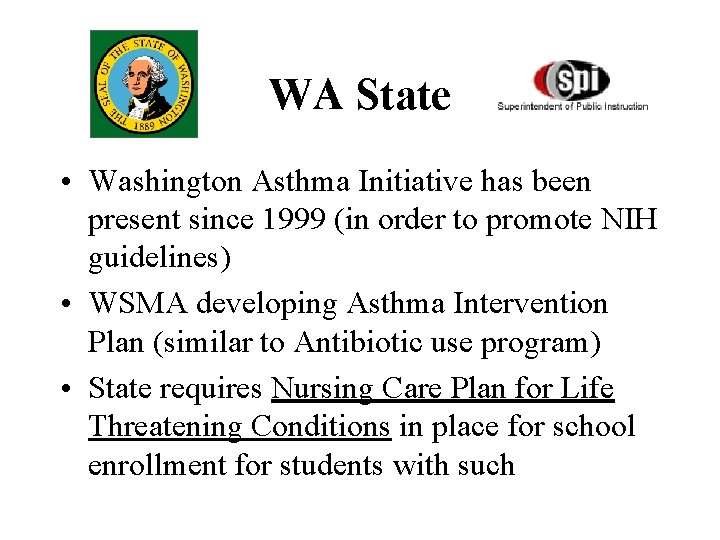 School and asthma Information for nurses who manage