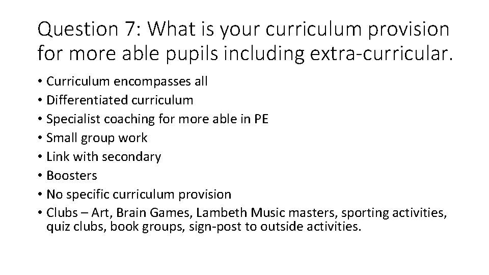 Challenge For All Formerly More Able Pupils Primary