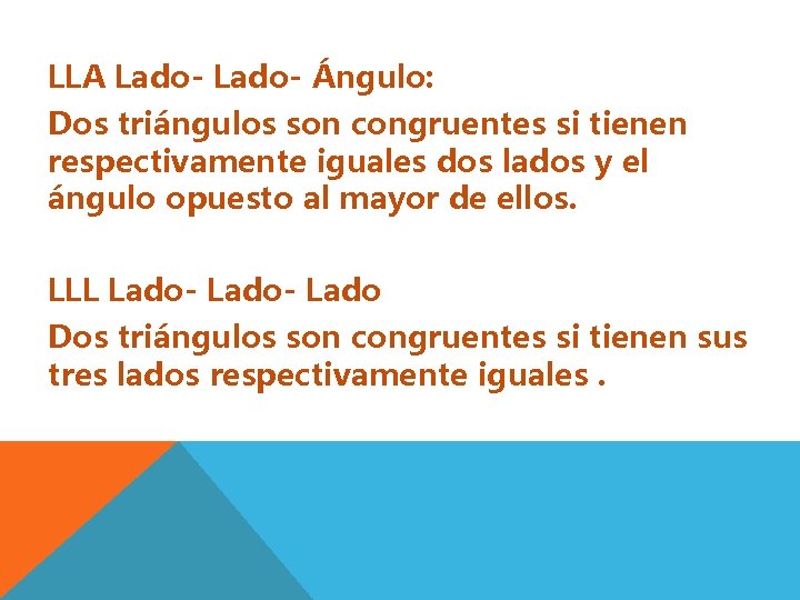 Construccin y congruencia de de Tringulos INTRODUCCIN Un