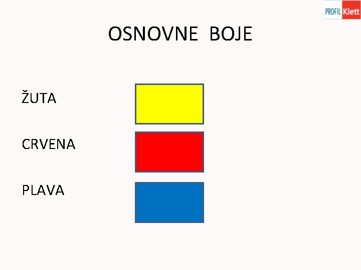 VRSTE BOJA SPEKTAR Nastavno podruje Crtanje slikanje Nastavna