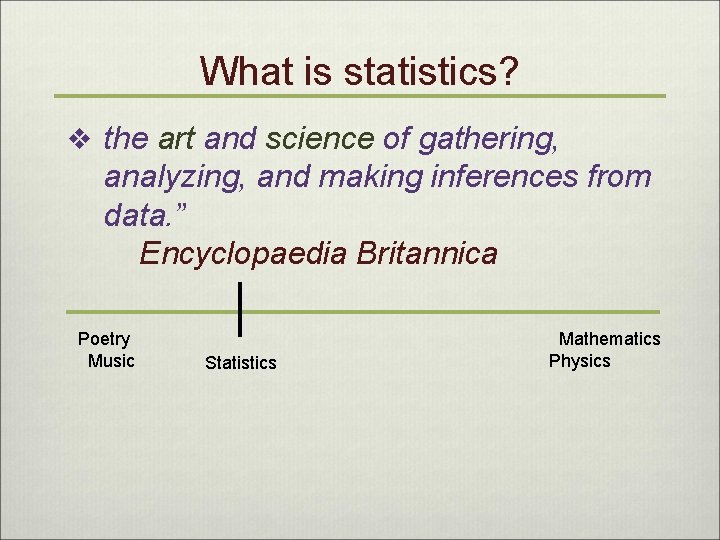 Lecture 1 Measurements Statistics Probability and Data Display