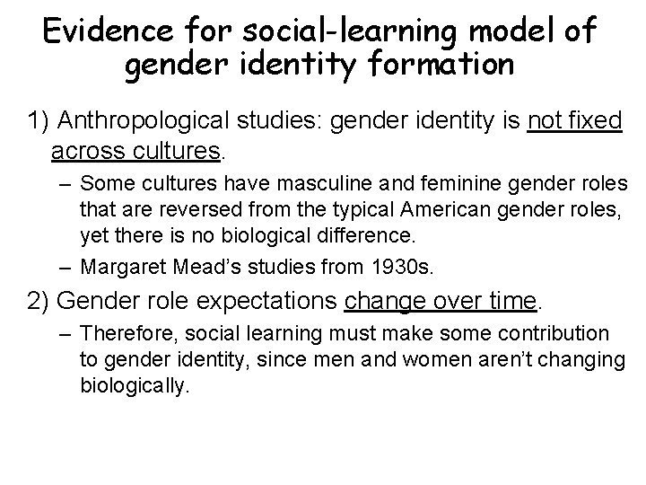 Chapter 3 Gender Issues Male Female Masculine Feminine