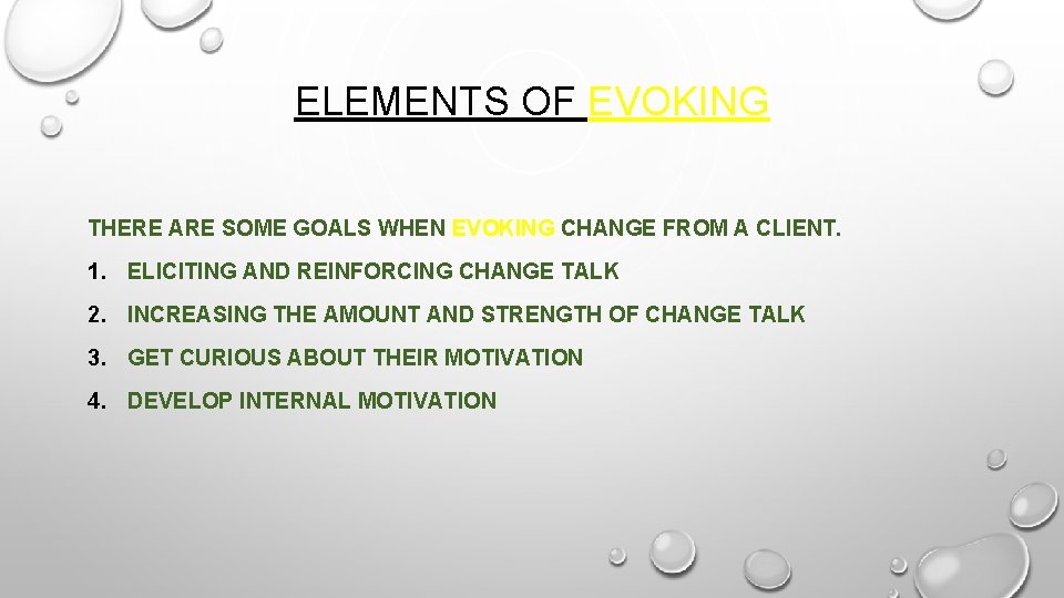 JULY 2020 EBP TIP OF THE MONTH EVOKING