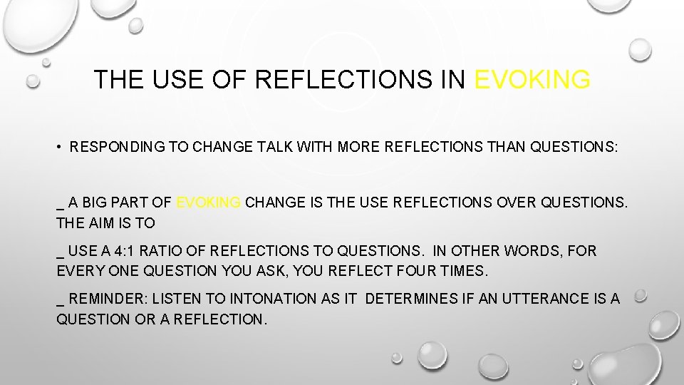 JULY 2020 EBP TIP OF THE MONTH EVOKING