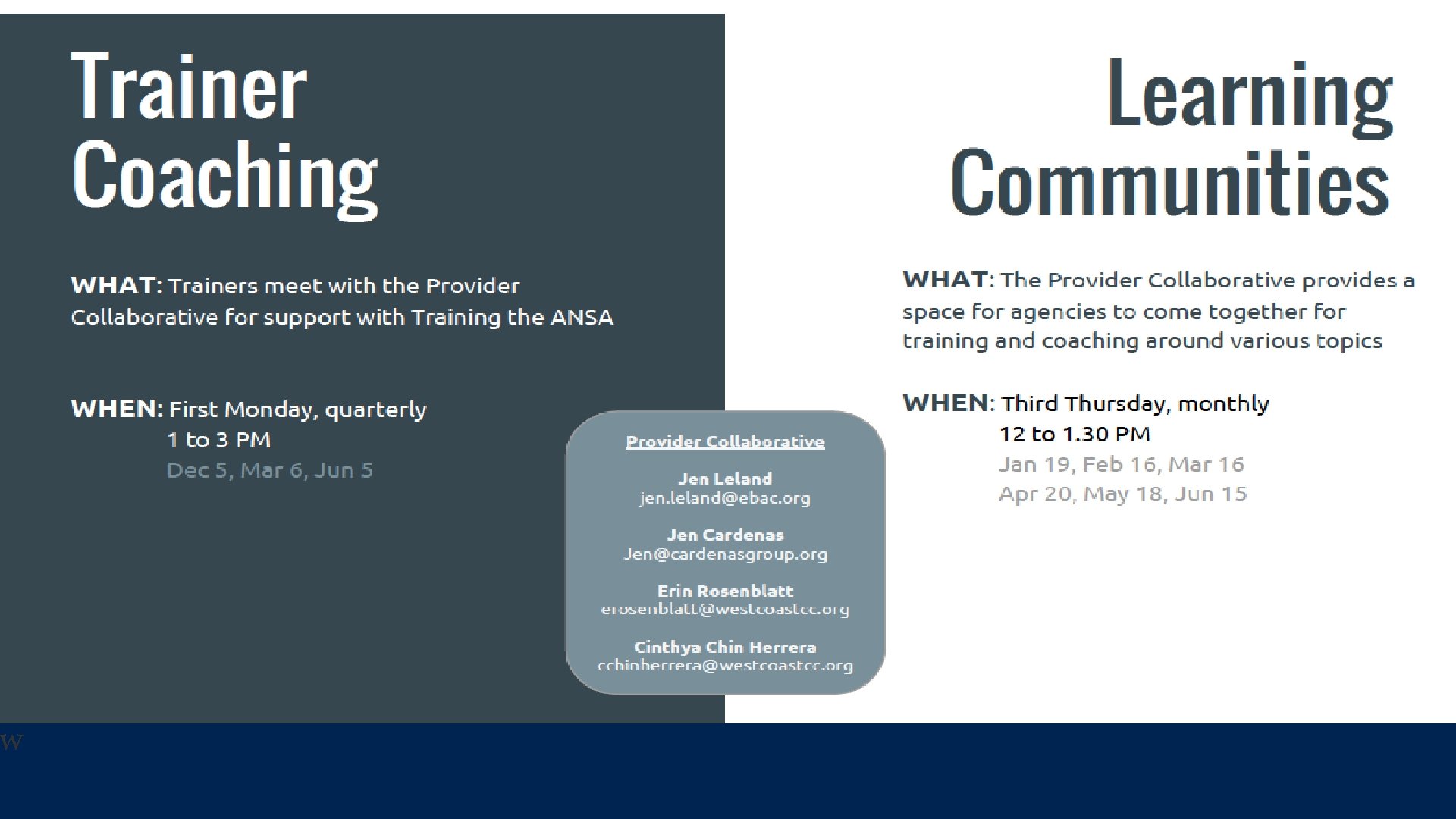 TCOM INTRODUCATION AND ANSA OVERVIEW ADULT NEEDS AND