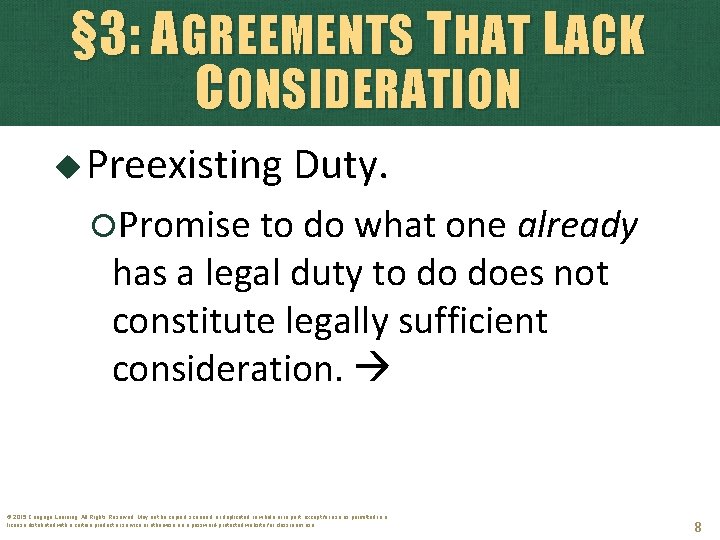 CLARKSON MILLER CROSS CHAPTER 13 CONTRACTS CONSIDERATION 2015