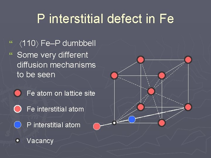 Diffusion of radiation damage in Fe and FeP