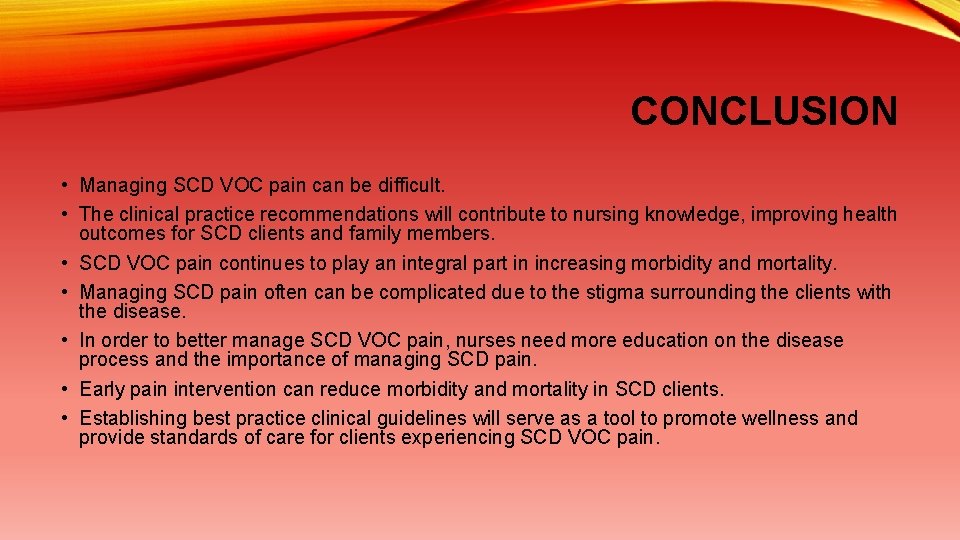 SICKLE CELL DISEASE PAIN MANAGEMENT IN ADOLESCENTS A