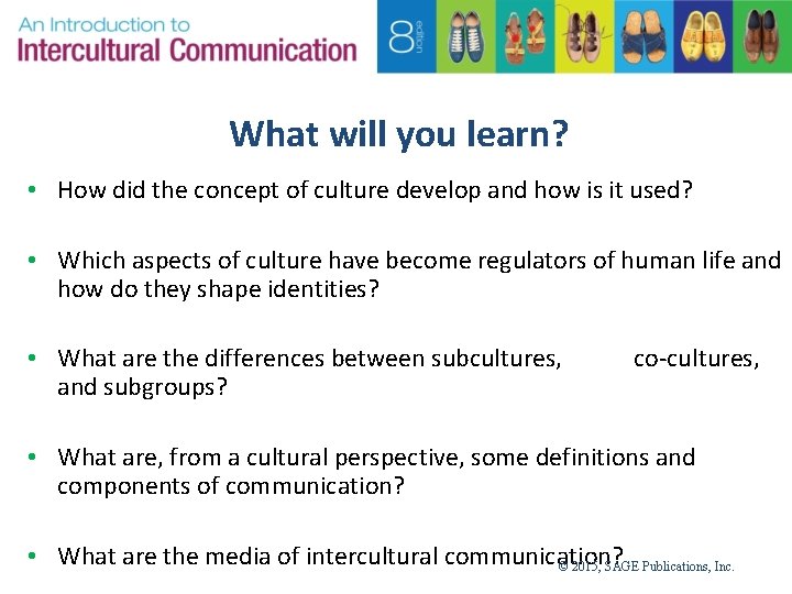 Chapter 1 Defining Culture and Communication 2015 SAGE