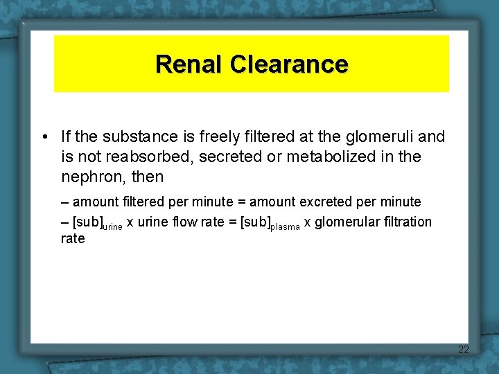 Renal Physiology 3 Renal Clearance Ahmad Ahmeda aahmedaksu