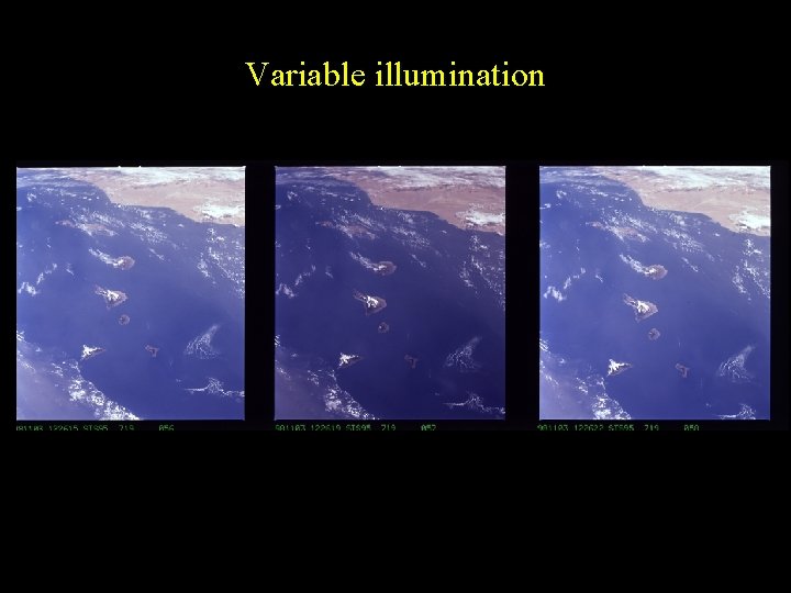 Space photographs as remote sensing data for reef