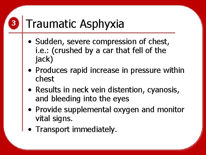 SeattleKing County EMTB Class Topics 1 Eye Injuries