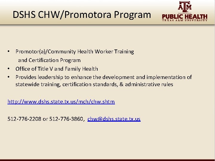 Developing a Community Health Worker Training Model for