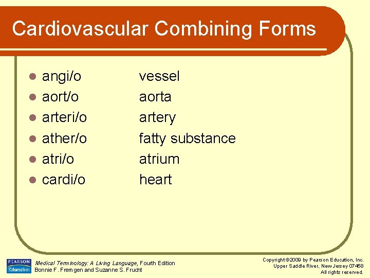 Medical Terminology A Living Language Chapter 5 Cardiovascular