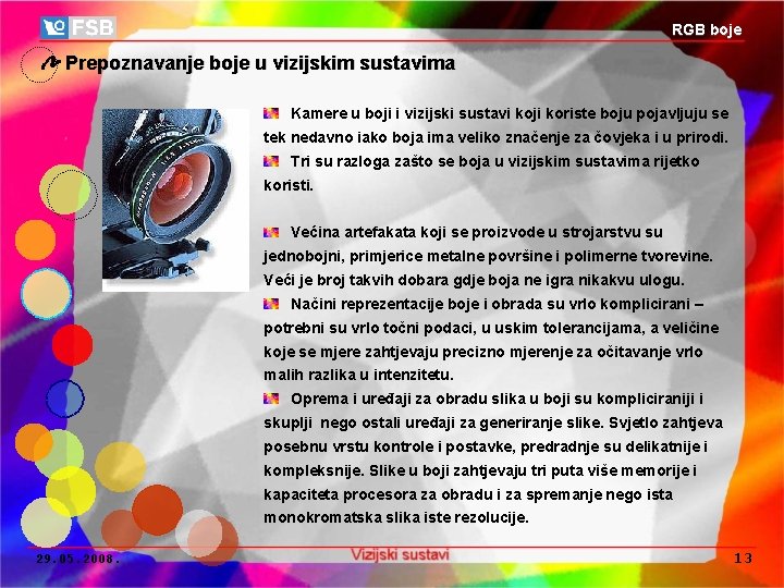 RGB boje Sveuilite u Zagrebu Fakultet strojarstva i