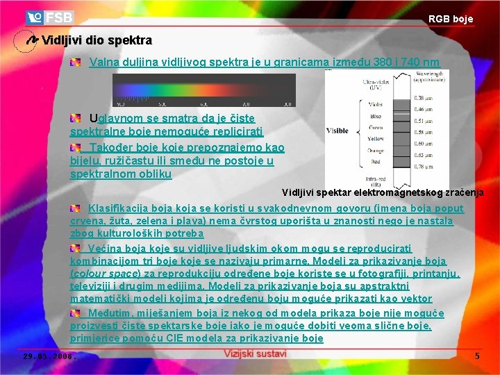 RGB boje Sveuilite u Zagrebu Fakultet strojarstva i