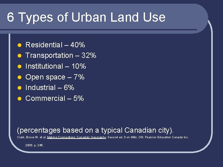 Urban Land Use CGC 1 D Rationale l