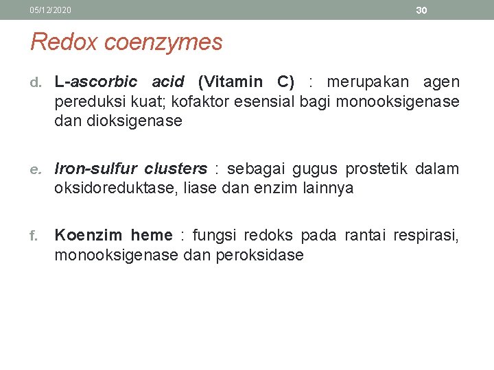 05122020 ENZIM KOENZIM KOFAKTOR SRI WAHYUNI BAGIAN BIOKIMIA