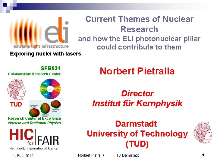 Current Themes of Nuclear Research and how the