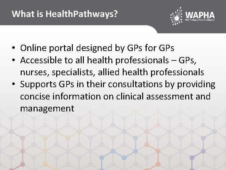 Health Pathways Dr Linda Kohler GP Clinical Editor
