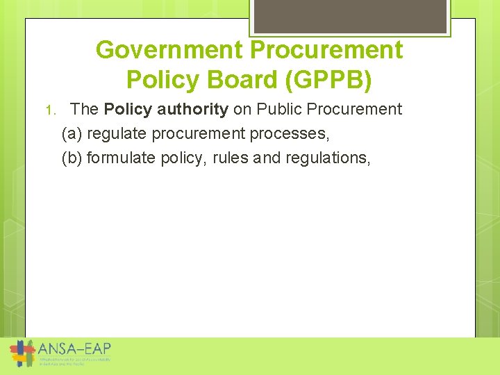 Role of Oversight Bodies and Civil Society Organizations