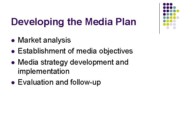 Media Planning and Decisions Major Decisions in Advertising
