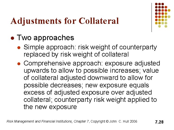 Bank Regulation and Basel I III Chapter 7
