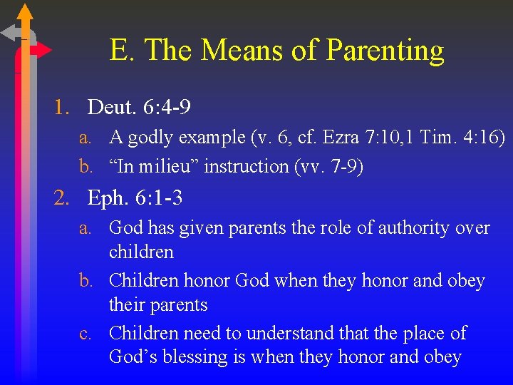 Biblical Counselor Training Class Lesson 10 Biblical Parenting