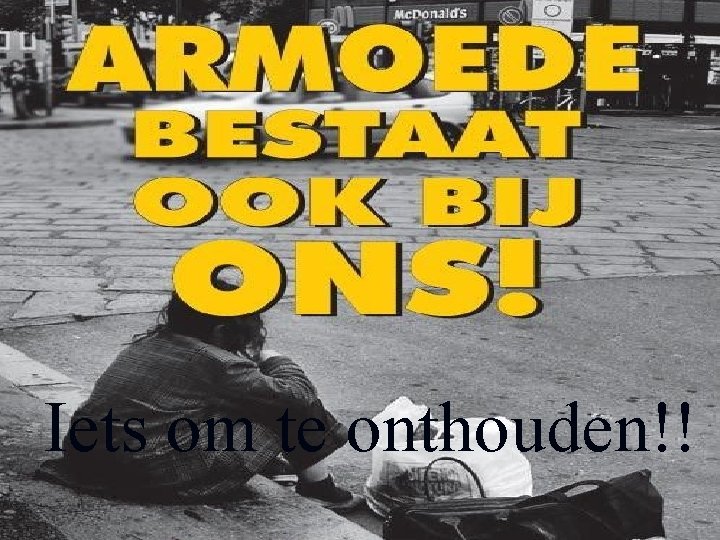 Armoede is Schets van eeuw lang antwoorden uit