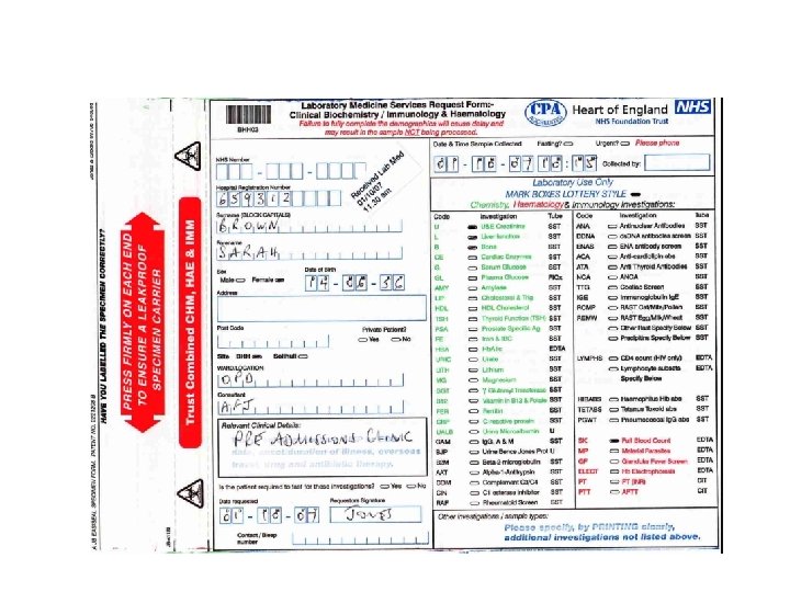 FRCPath Examination in Clinical Biochemistry Dr Ruth Ayling