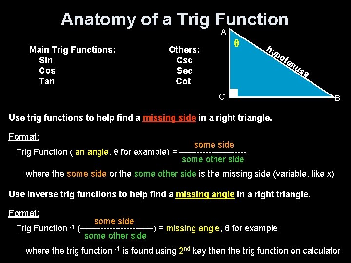 Lesson 7 5 Application of Trigonometry Angles of