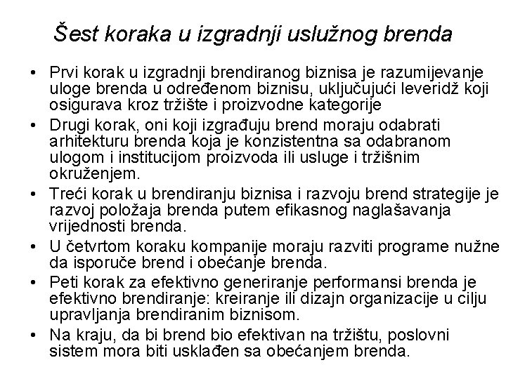 USLUGA VERSUS PROIZVOD Usluga versus proizvod Usluni proizvod