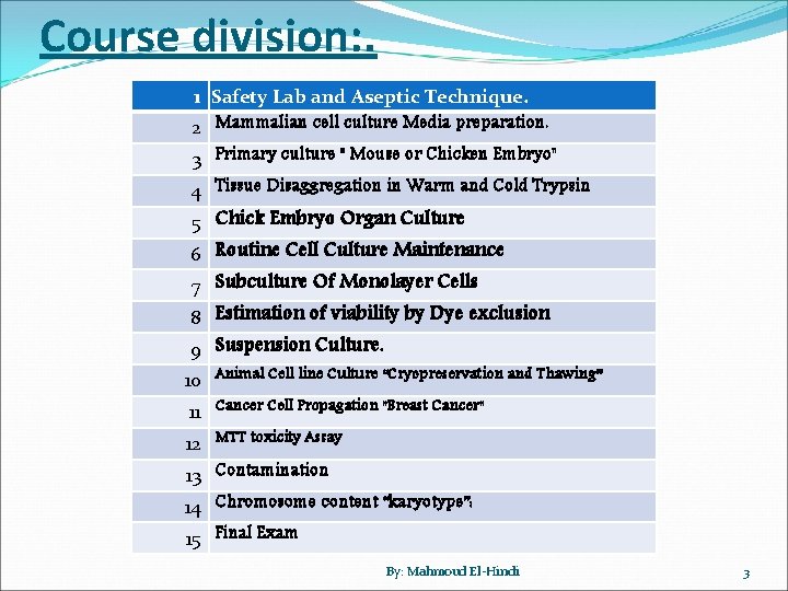 Tissue Culture Techniques Lab Islamic University Gaza Faculty