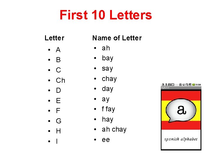 El abecedario Pronunciation Rules When a word ends