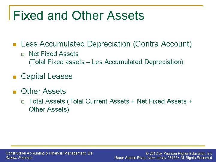 Construction Accounting and Financial Management Chapter 2 Construction