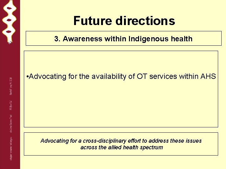 First steps to developing an Indigenous Occupational Therapy