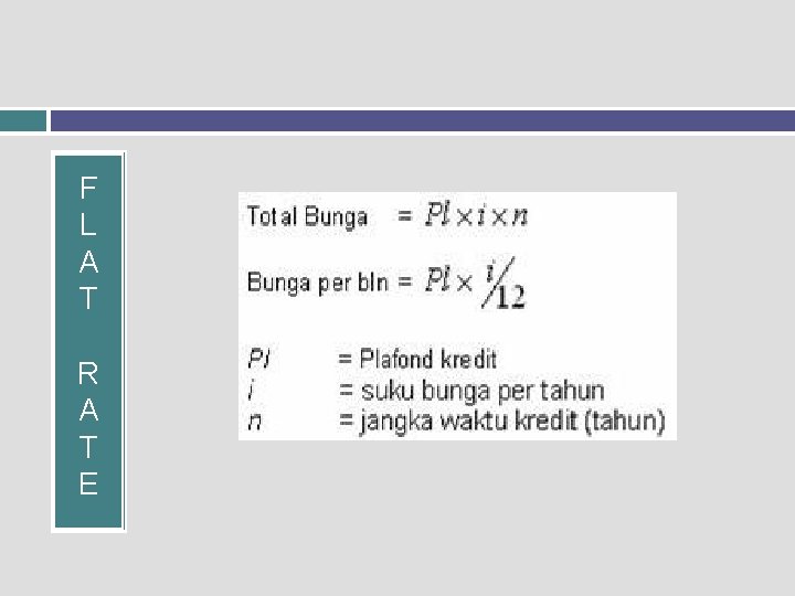 METODE PERHITUNGAN BUNGA KREDIT Sari Yuniarti SE MM