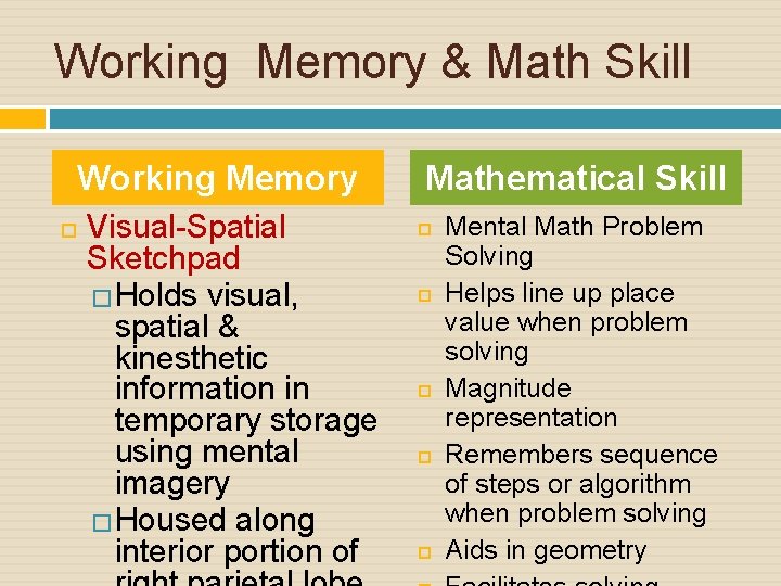 DYSCALCULIA THE FAM 4 7 of people have