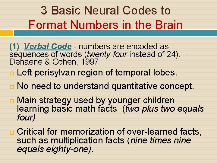 DYSCALCULIA THE FAM 4 7 of people have