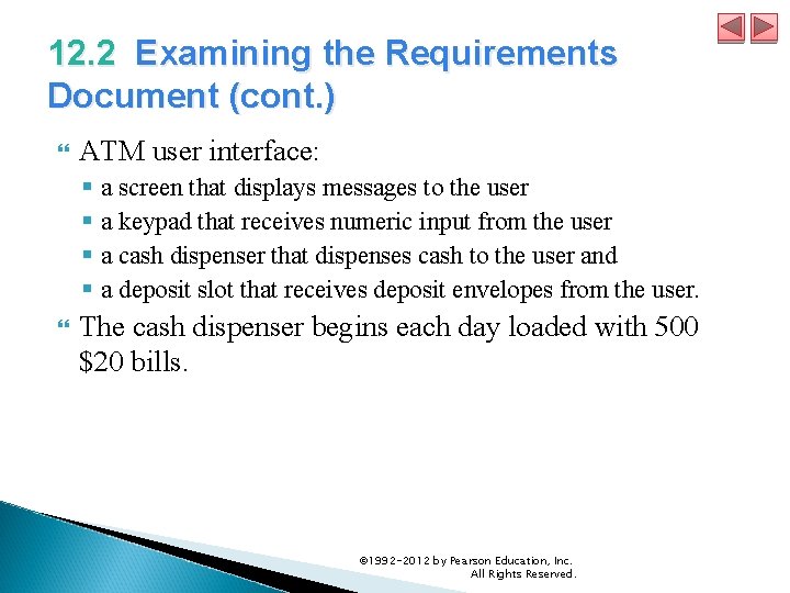 Chapter 12 ATM Case Study Part 1 ObjectOriented