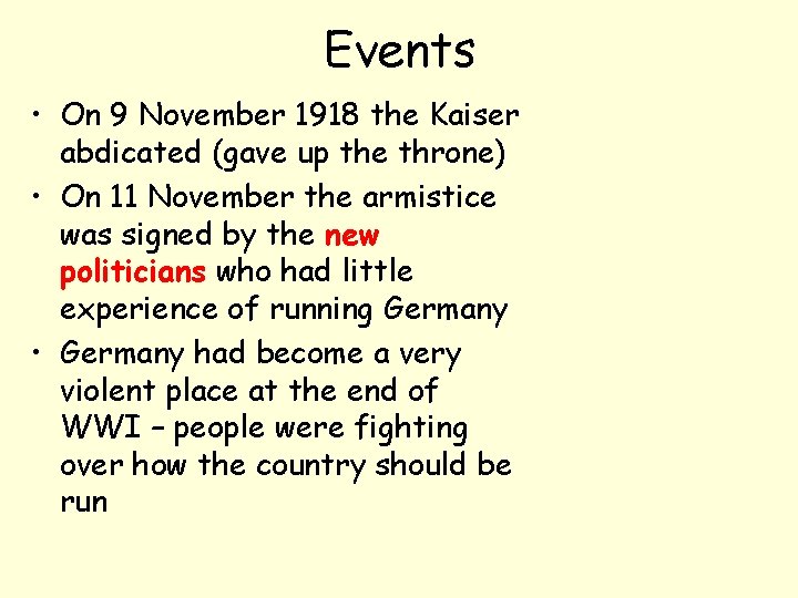 Why did the Kaiser abdicate Germany 1918 39