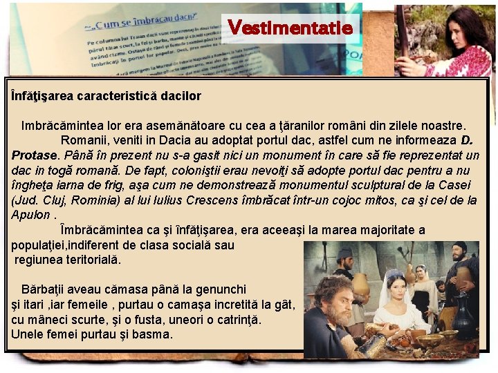 Latinitate i dacism Studiu de caz realizat de